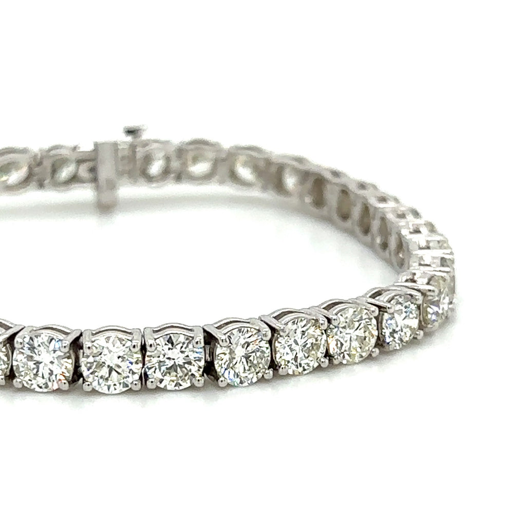17.36ct tw Classic Diamond Riviera Line Tennis Bracelet – HANIKEN ...