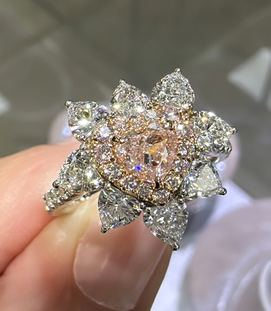 GIA Certified 1.98ct tw Pink Fancy Color Heart Shape Diamond Ring – HANIKEN JEWELERS NEW-YORK